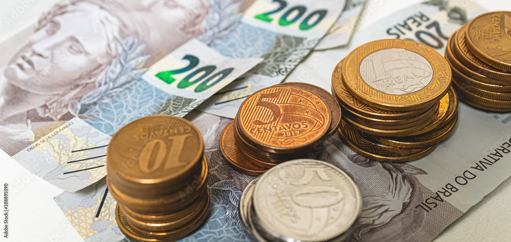 Foto de Real, Reais, Real Brasileiro, Dinheiro, Brasil, Moedas. Moedas ...