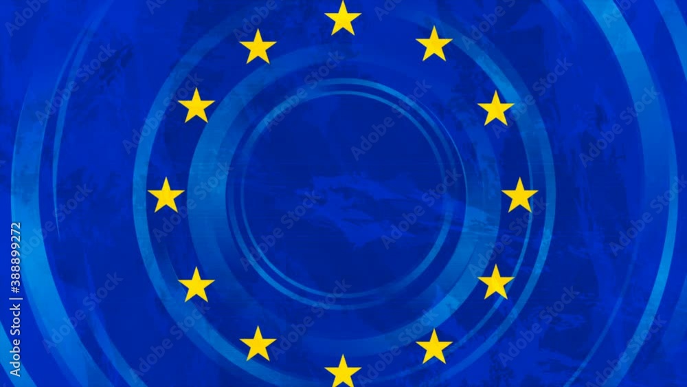 European union concept grunge flag abstract motion background. Seamless ...
