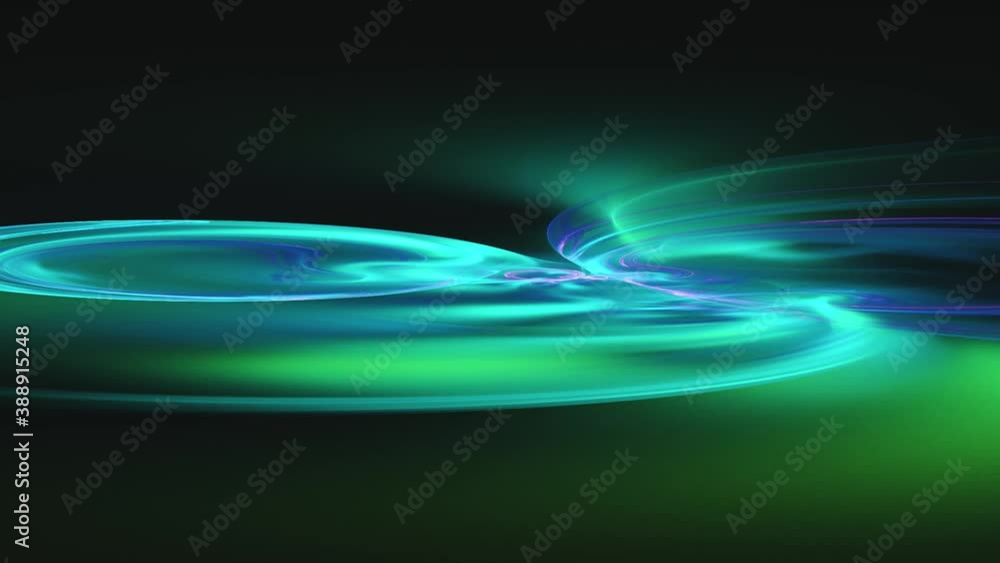 Seamless looping revolving color wheel lines of green and purple ...