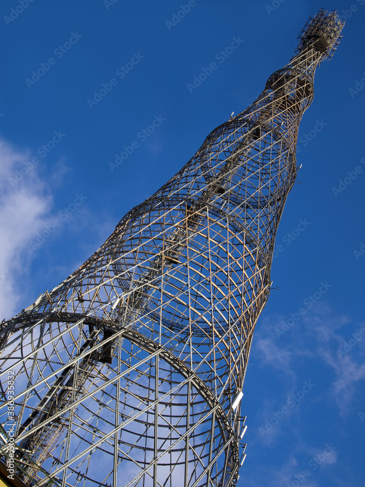 Radio and TV hyperboloid tower Stock Photo | Adobe Stock