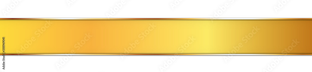 long gold ribbon banner on white background Stock Vector | Adobe Stock