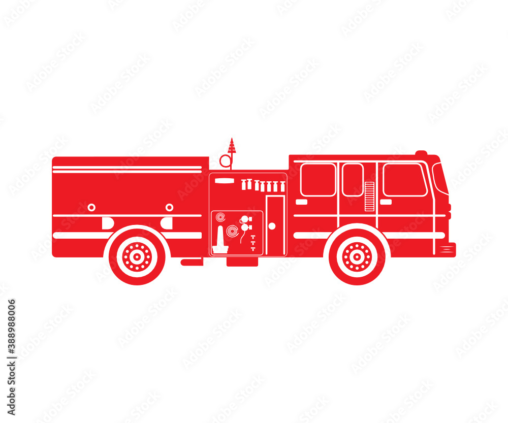 Firetruck SVG, Fire service SVG, Fire Truck, Fire Truck Vector, Fire ...