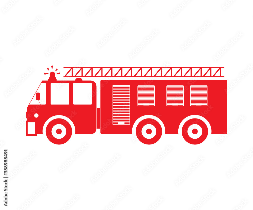 Grafika wektorowa Stock: Firetruck SVG, Fire service SVG, Fire Truck ...