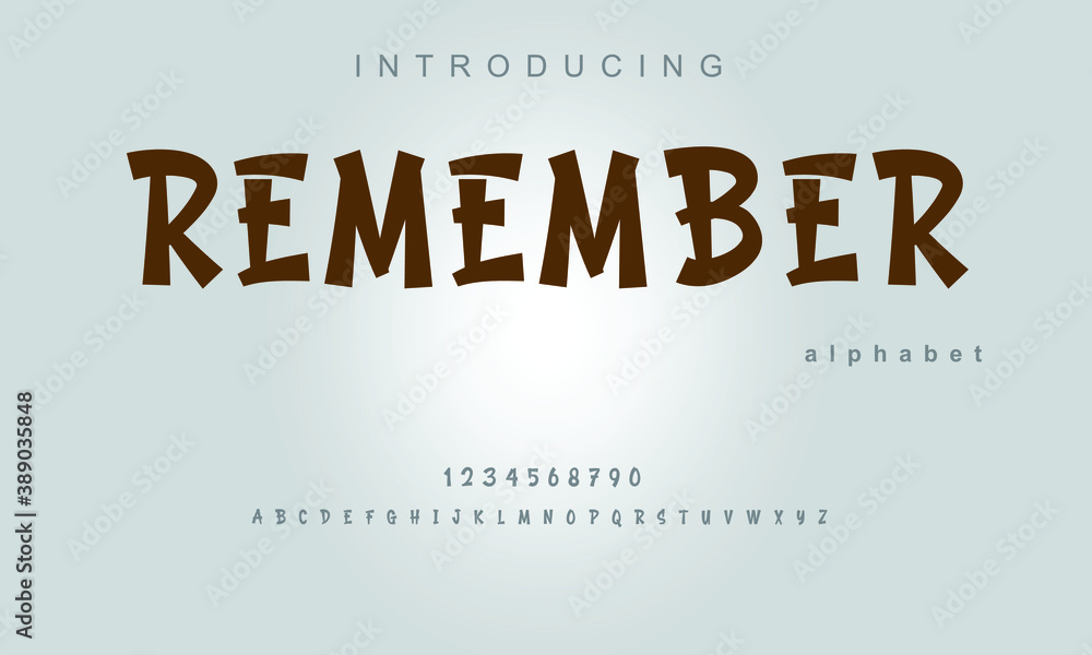 Remember font. Elegant alphabet letters font and number. Classic ...