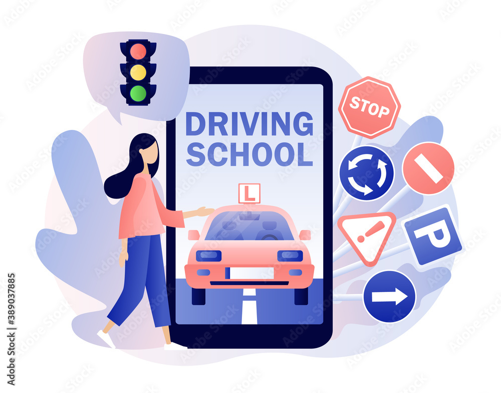Driving To School Clipart