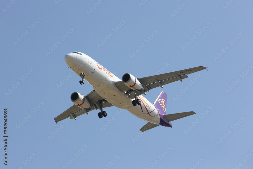 HS-TXB Airbus A320-200 with winglet of Thaismile airway. foto de Stock ...