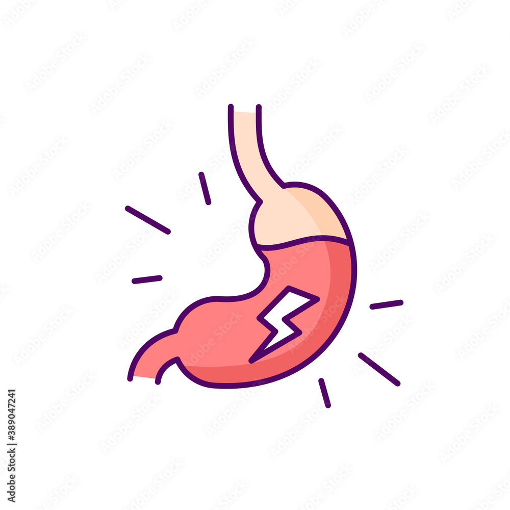 Indigestion RGB Color Icon Dyspepsia Upset Stomach Burning Sensation indigestion-rgb-color-icon-dyspepsia-upset-stomach-burning-sensation