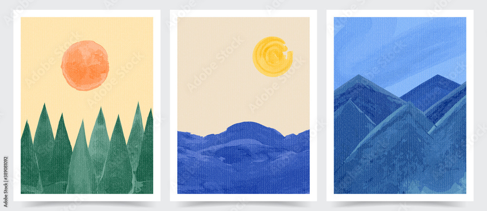 Vector illustration. Abstract contemporary aesthetic backgrounds ...