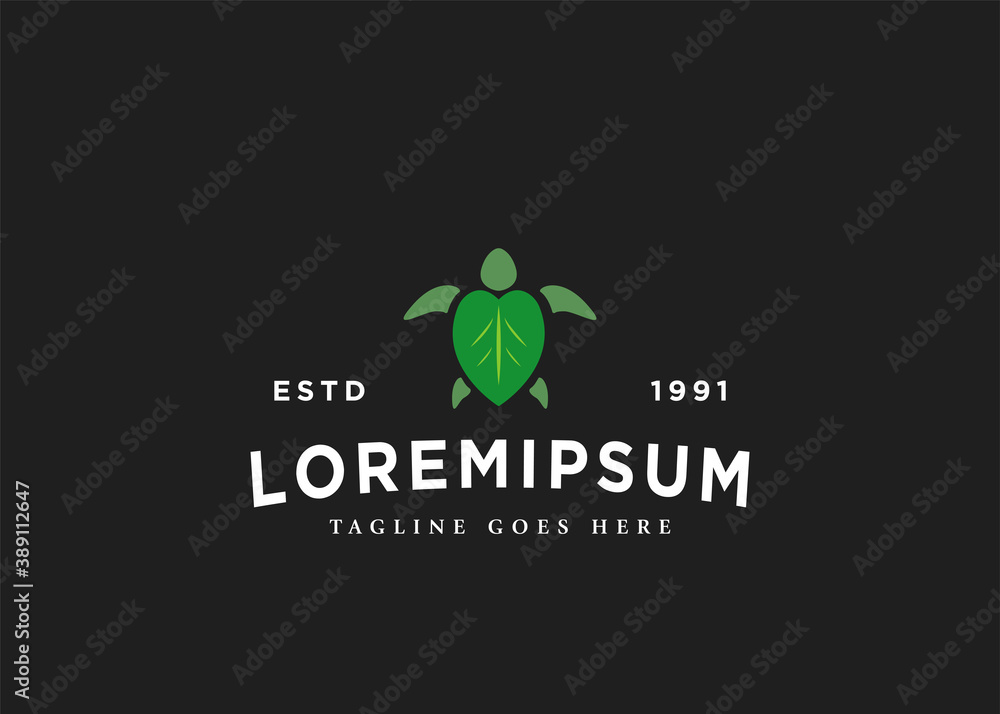 Turtle Logo Design Inspiration. Save The Turtle Vector Template ...