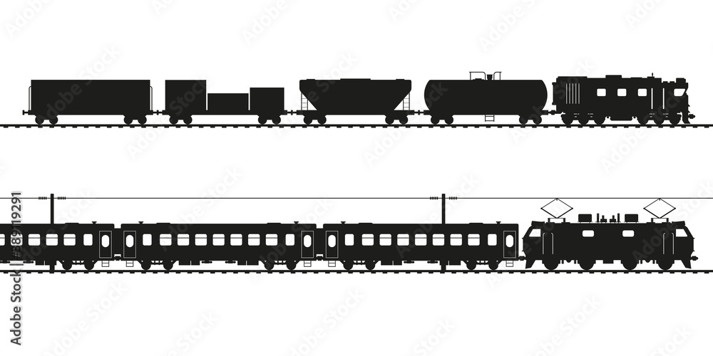 Passenger Train Side View