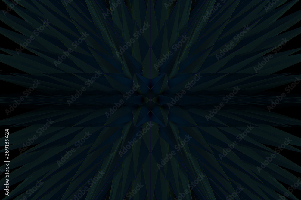 3D sharp corners. Background abstract minimalistic texture with many ...