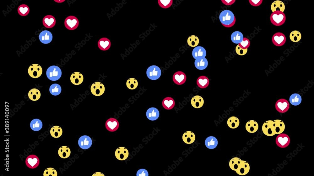 Like button, Love, react emotion Live icon 4K 3D Green Screen Loop ...