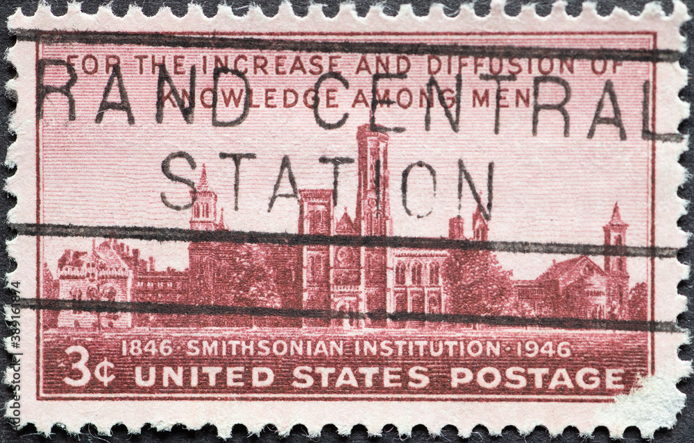 USA - Circa 1946: a postage stamp printed in the US showing the ...