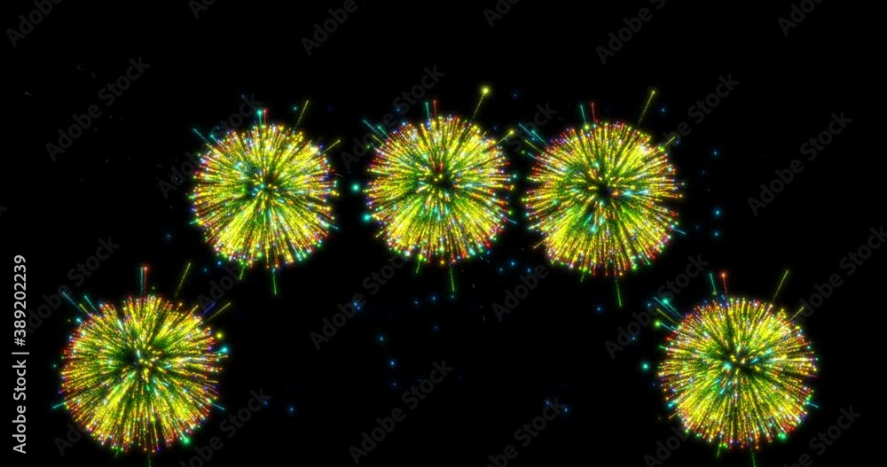 Realistic 3D illustration colorful rainbow LGBT firework pyrotechnic ...