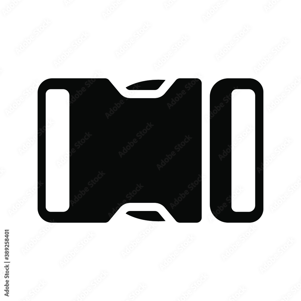 buckle icon. backpack buckle vector. vector illustration Stock Vector ...