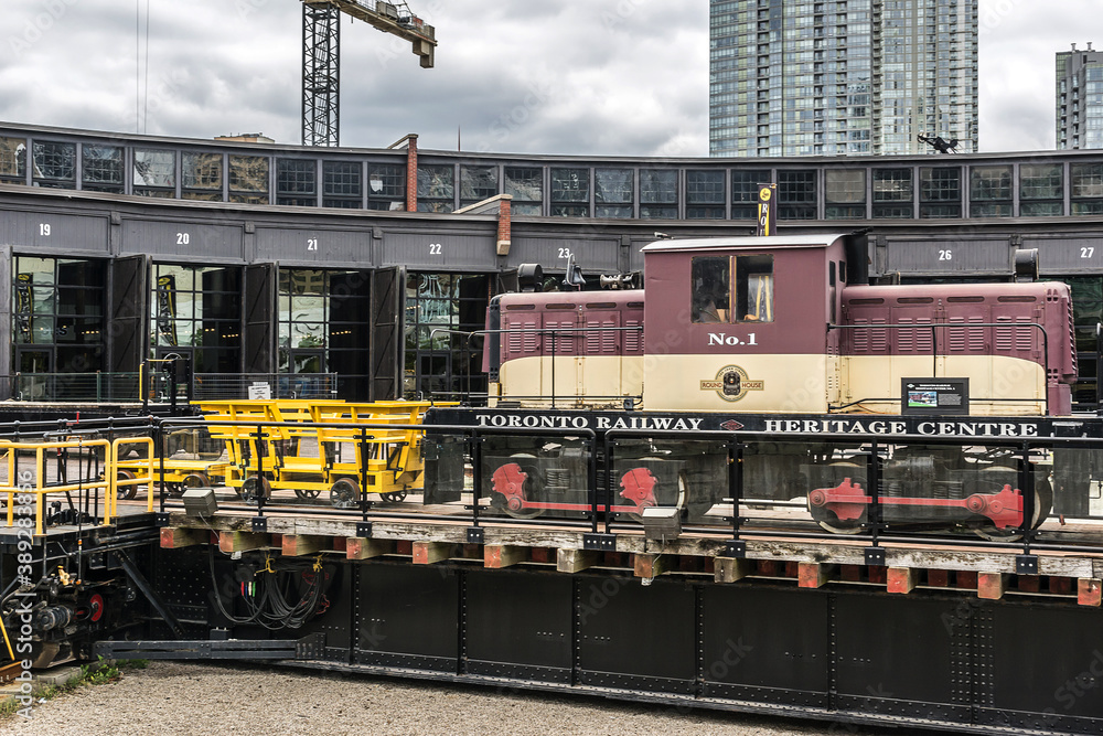 Toronto Railway Museum includes historical locomotives and cars while ...