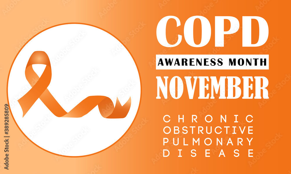 COPD Awareness Month Banner Design Stock Vector | Adobe Stock