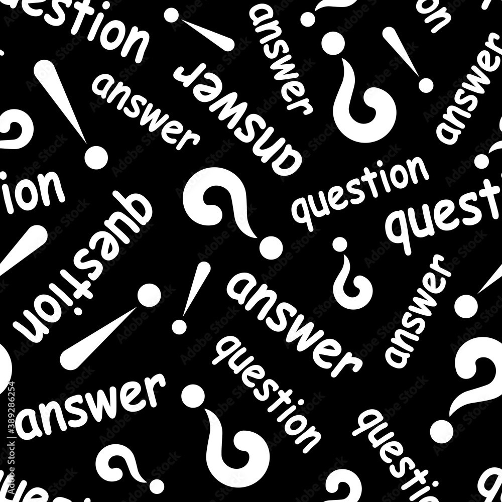Black and white background with the inscription Question Answer ... Black and white background with the inscription Question Answer ...