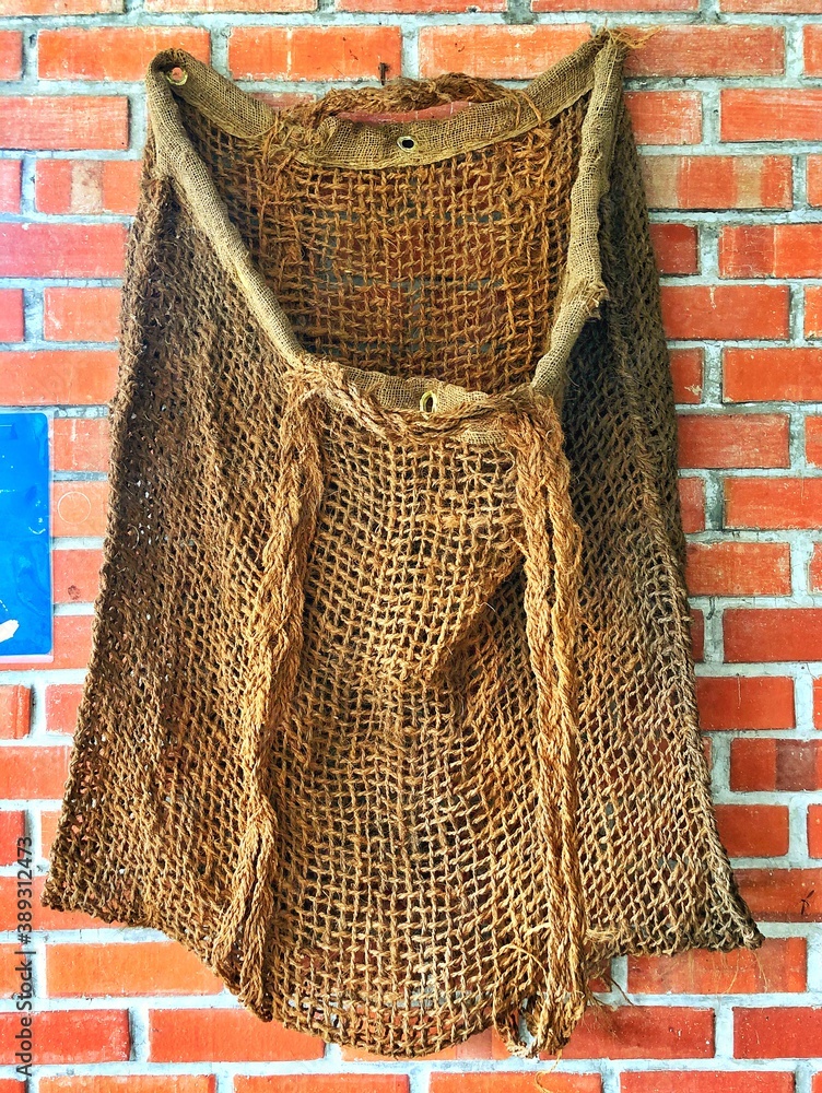 Gunny sacks are used to transport tea leaves as an exhibition. Stock ...