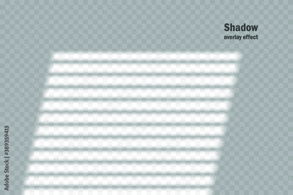Vector shadow overlay effect. Transparent soft light and shadows from ...