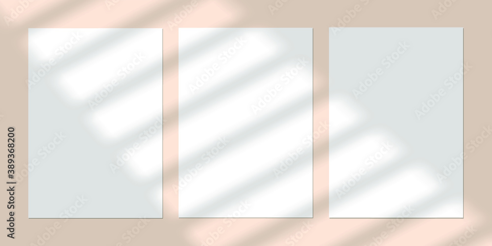 Vector shadow overlay effect. Transparent soft light and shadows from ...