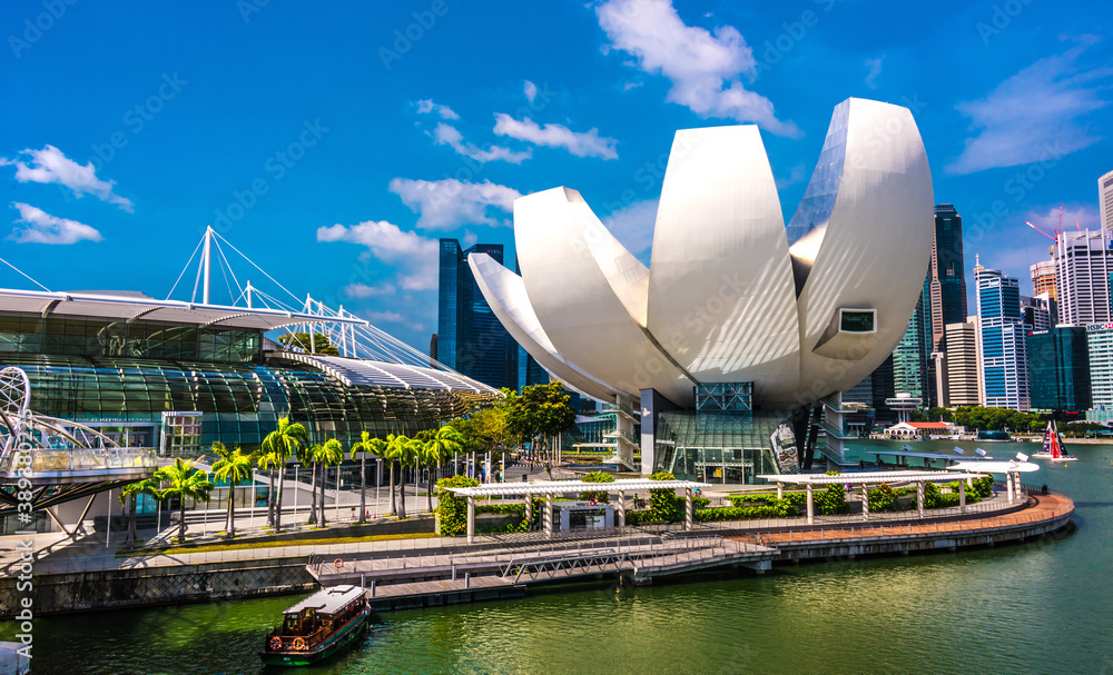 ArtScience Museum at Marina Bay Sands in Singapore Stock Photo | Adobe Stock