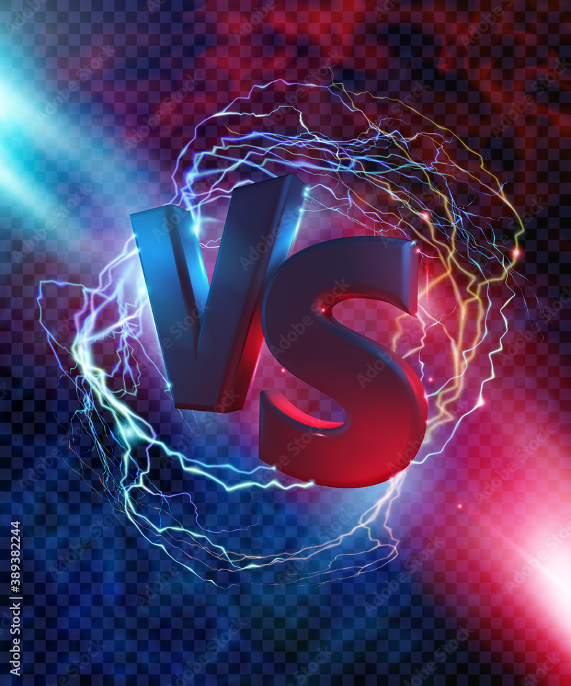 Versus logo, vs letters for sports and fight competition. Battle vs ...