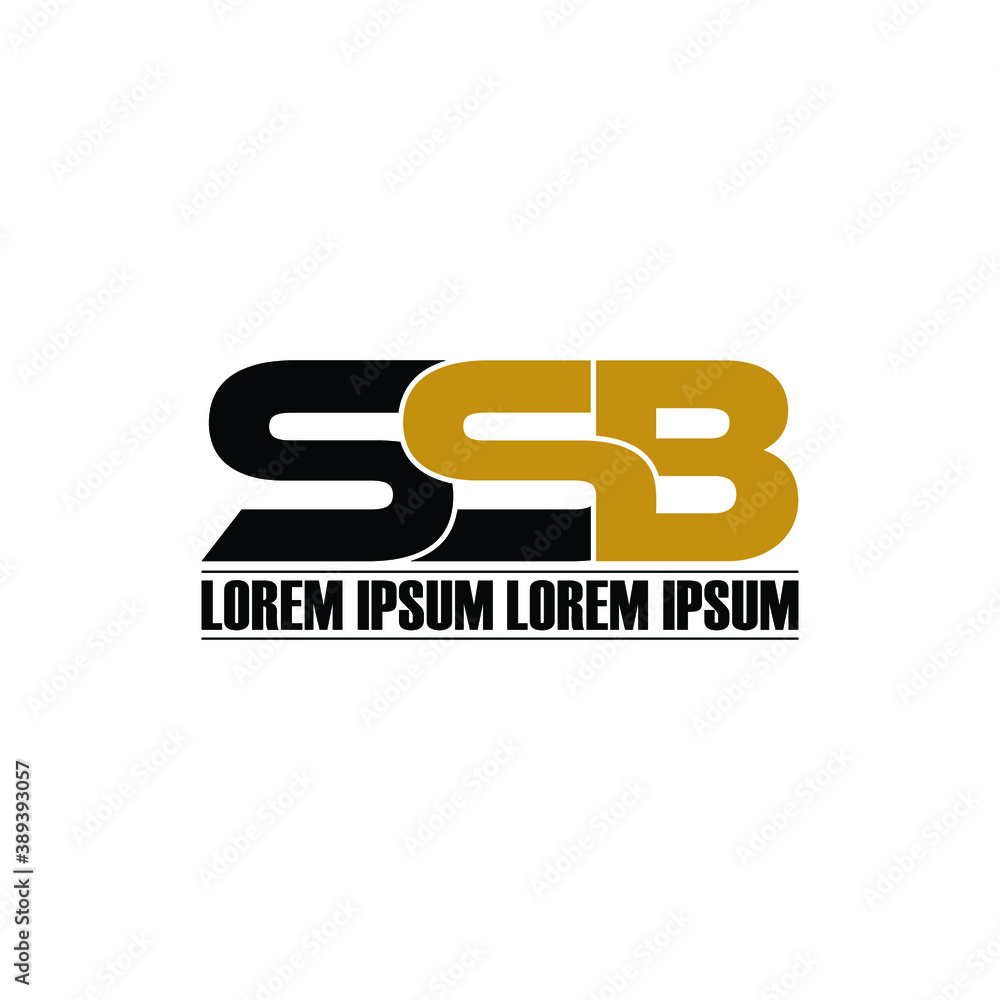 SSB letter monogram logo design vector Stock Vector | Adobe Stock