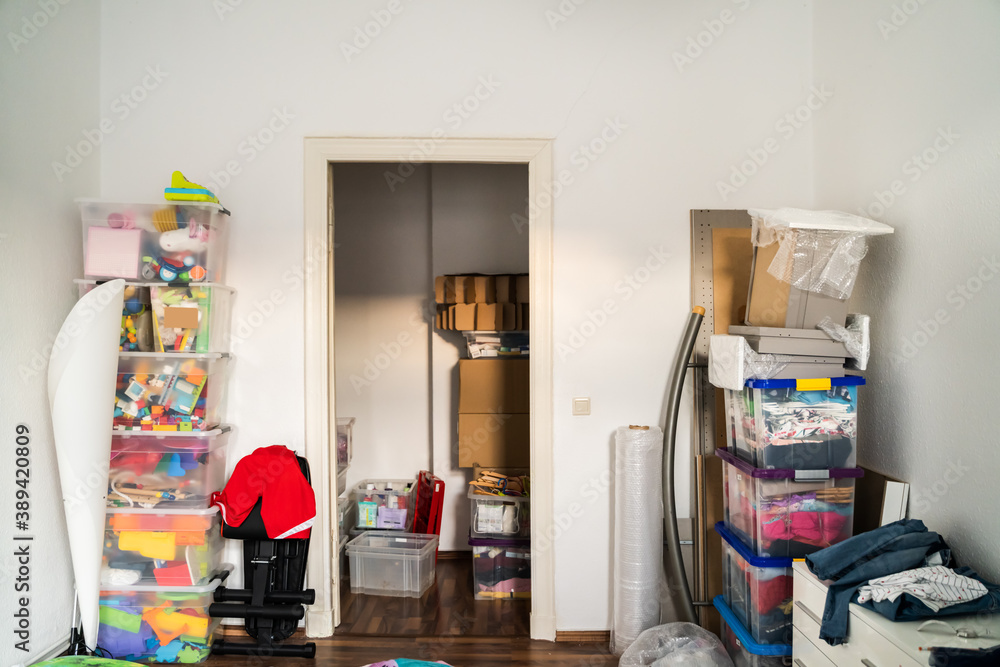 Messy Home Room With Junk Stock Photo | Adobe Stock