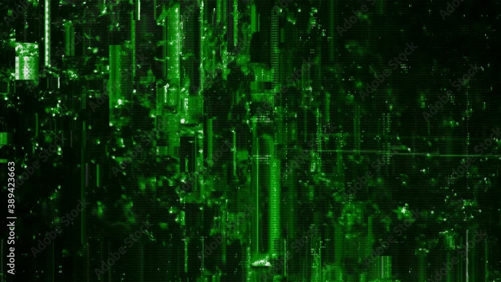 Stockvideon Psychedelic green looped HUD interface with abstract and ...