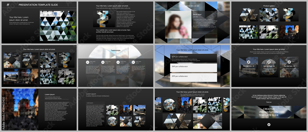 Vector templates for website design, presentations, portfolio ...