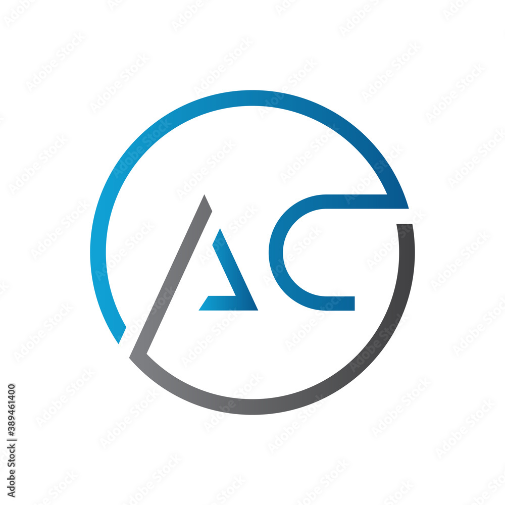 Initial AC letter Logo Design vector Template. Creative Letter AC Logo ...