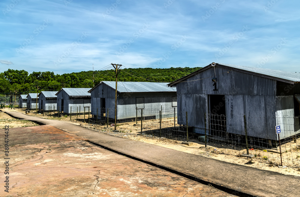 Coconut Prison Phu Quoc Island Vietnam War museum. Phu Quoc, Vietnam ...