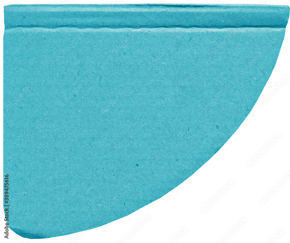 Close up of a blue vintage torn sheet of carton. Cardboard paper ...