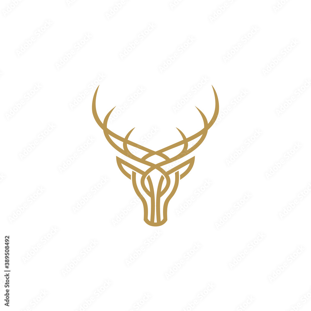 deer logo designs, template, and vector Stock Vector | Adobe Stock