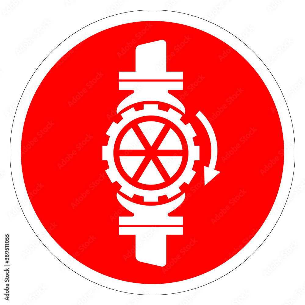 Sprinkler Stop Valve Symbol Sign, Vector Illustration, Isolate On White ...