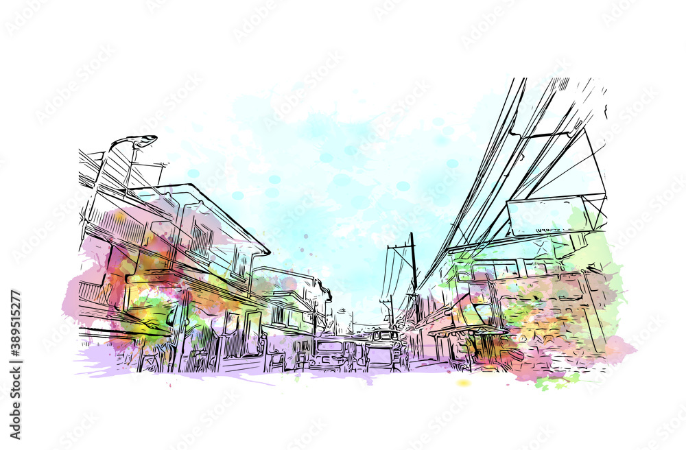 Building view with landmark of Cavite is a province in the Philippines ...