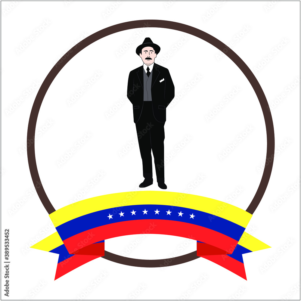 Nice vector illustration about Dr. José Gregorio Hernández with eight ...