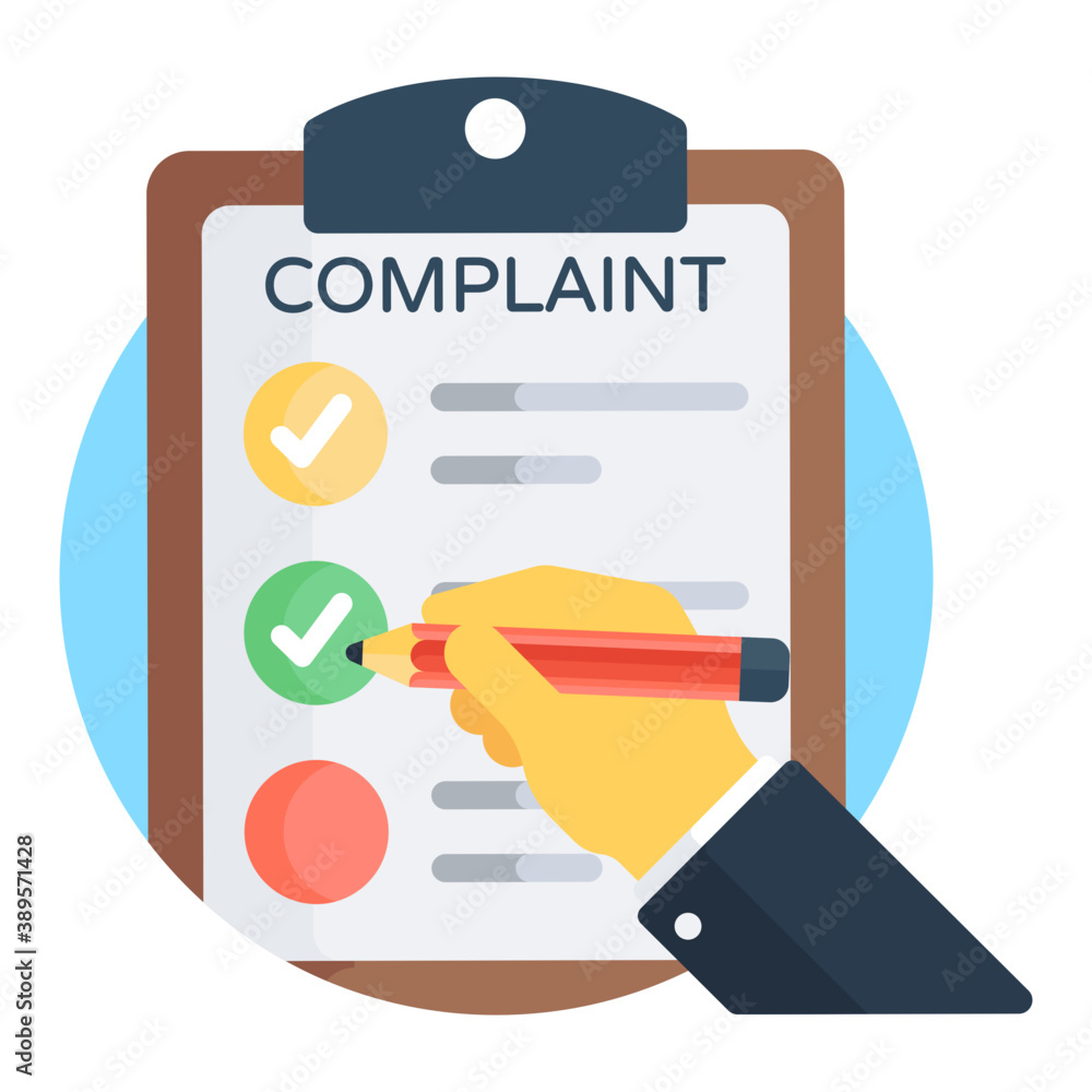Complaint Vector De Stock Adobe Stock
