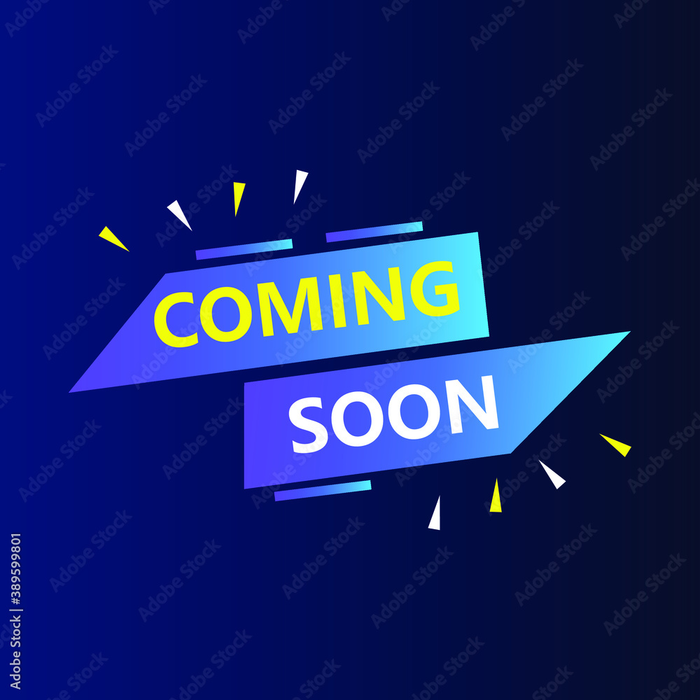 Coming soon square banner label design. Suitable for social media post ...