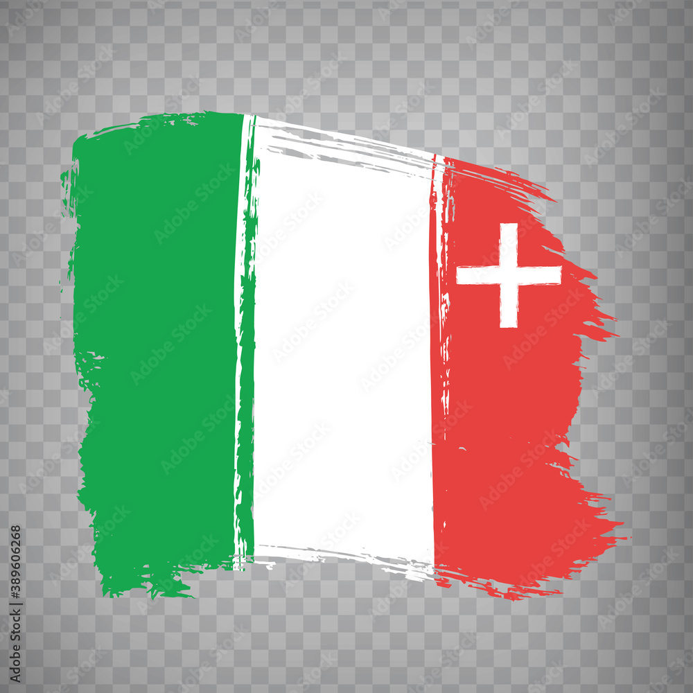 Flag Canton of Neuchatel brush strokes. Flag of Neuchatel on ...