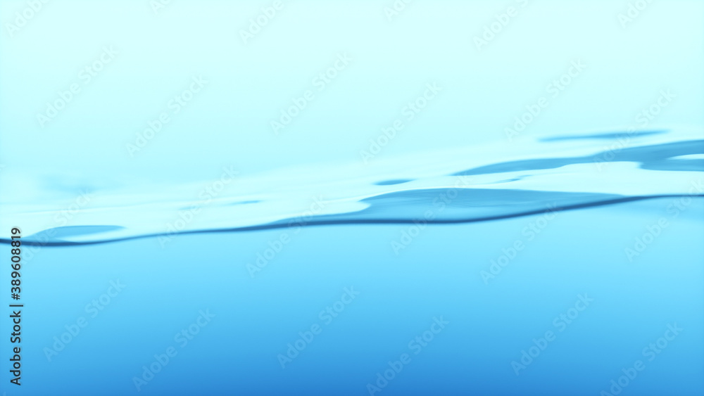 Beautiful water surface. Light blue color. Abstract background with ...