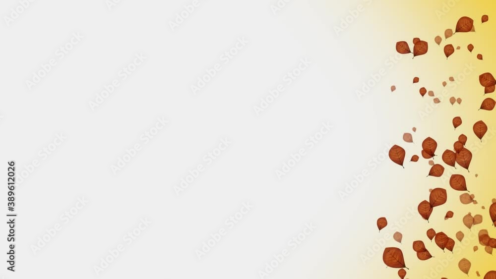 Video Stock Abstract Autumn Leaves Falling Background Animation/ 4k ...