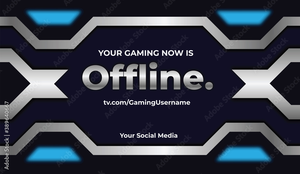 abstract futuristic gaming background twitch offline streaming ...
