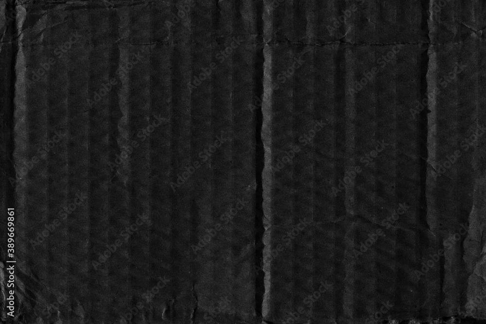 Black vintage rough sheet of carton. Recycled environmentally friendly ...
