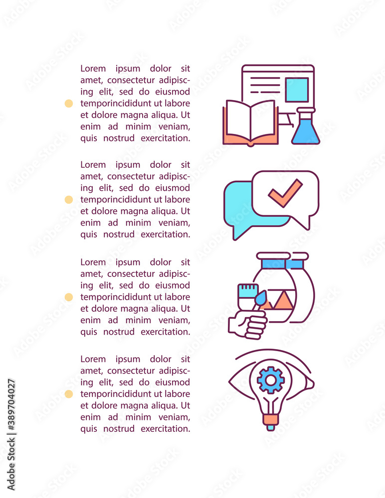 Boosting creativity tips concept icon with text. Oversight, inspiration ...