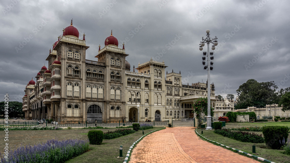 In the center of Mysore city is the magnificent Mysore Palace, which ...