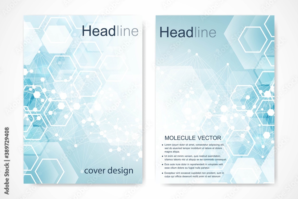 Vector templates for brochure magazine leaflet flyer cover booklet ...