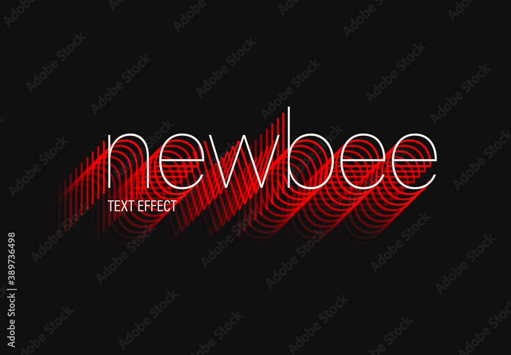 Multi Layered Text Effect Stock Template | Adobe Stock