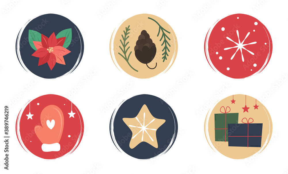 Vector set of logo design templates, icons and badges for social media ...